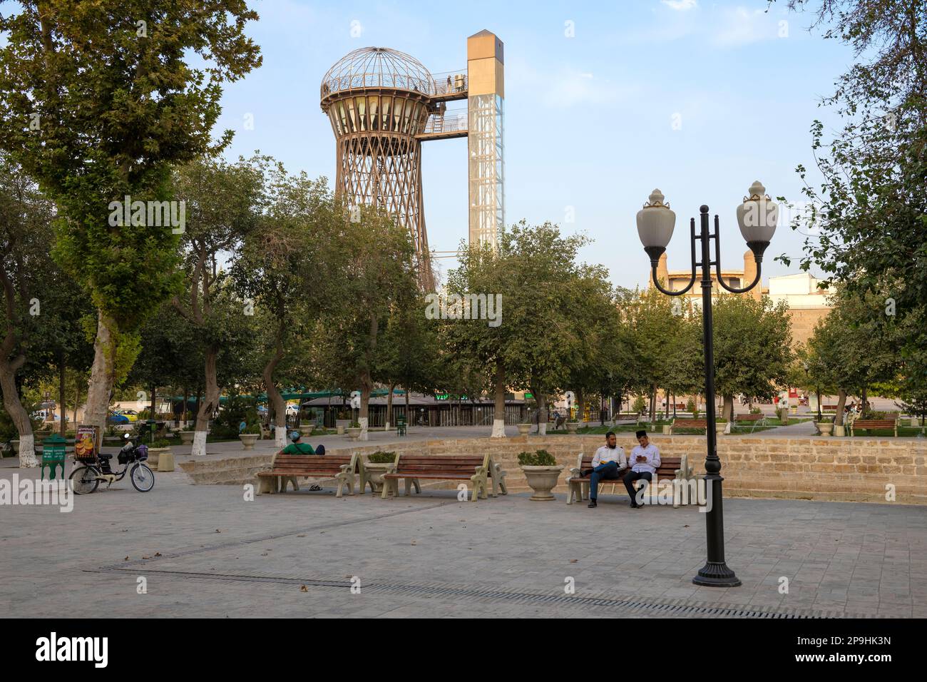 BUKHARA, UZBEKISTAN - SEPTEMBER 10, 2022: September evening in the city ...