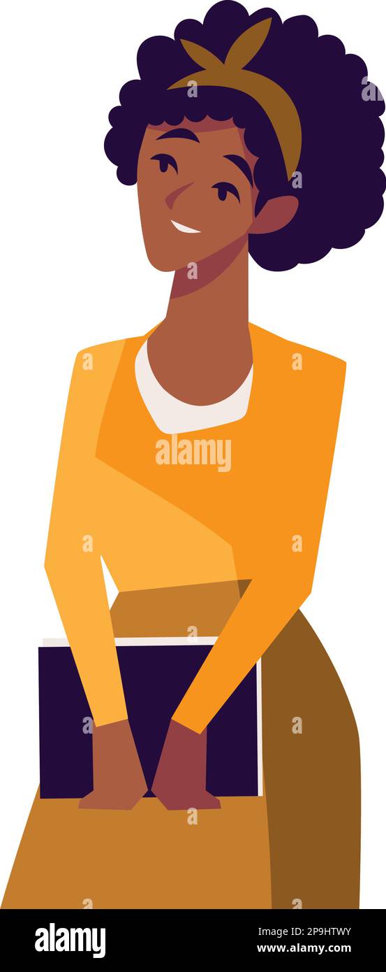 teacher afro woman Stock Vector Image & Art - Alamy