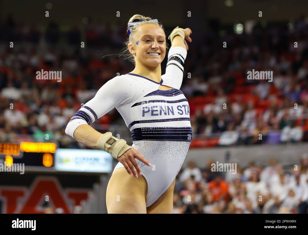 Auburn, AL, USA. 10th Mar, 2023. Penn State's Cassidy Rushlow competes ...