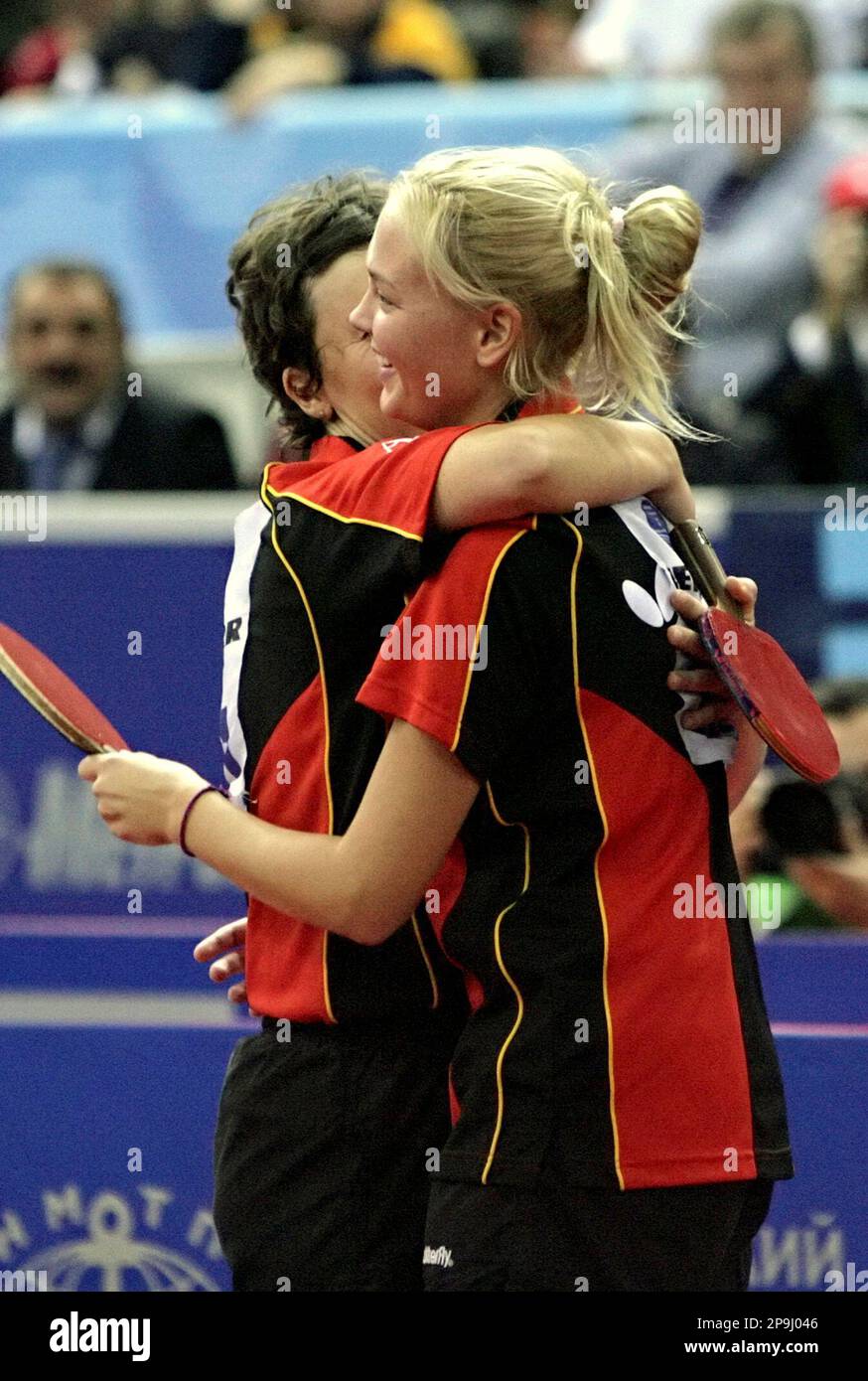 Hungary's Kristina Toth, left, and Georgina Pota, right, celebrate ...
