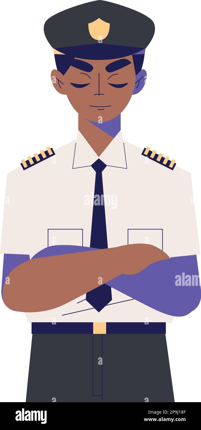pilot man character Stock Vector Image & Art - Alamy