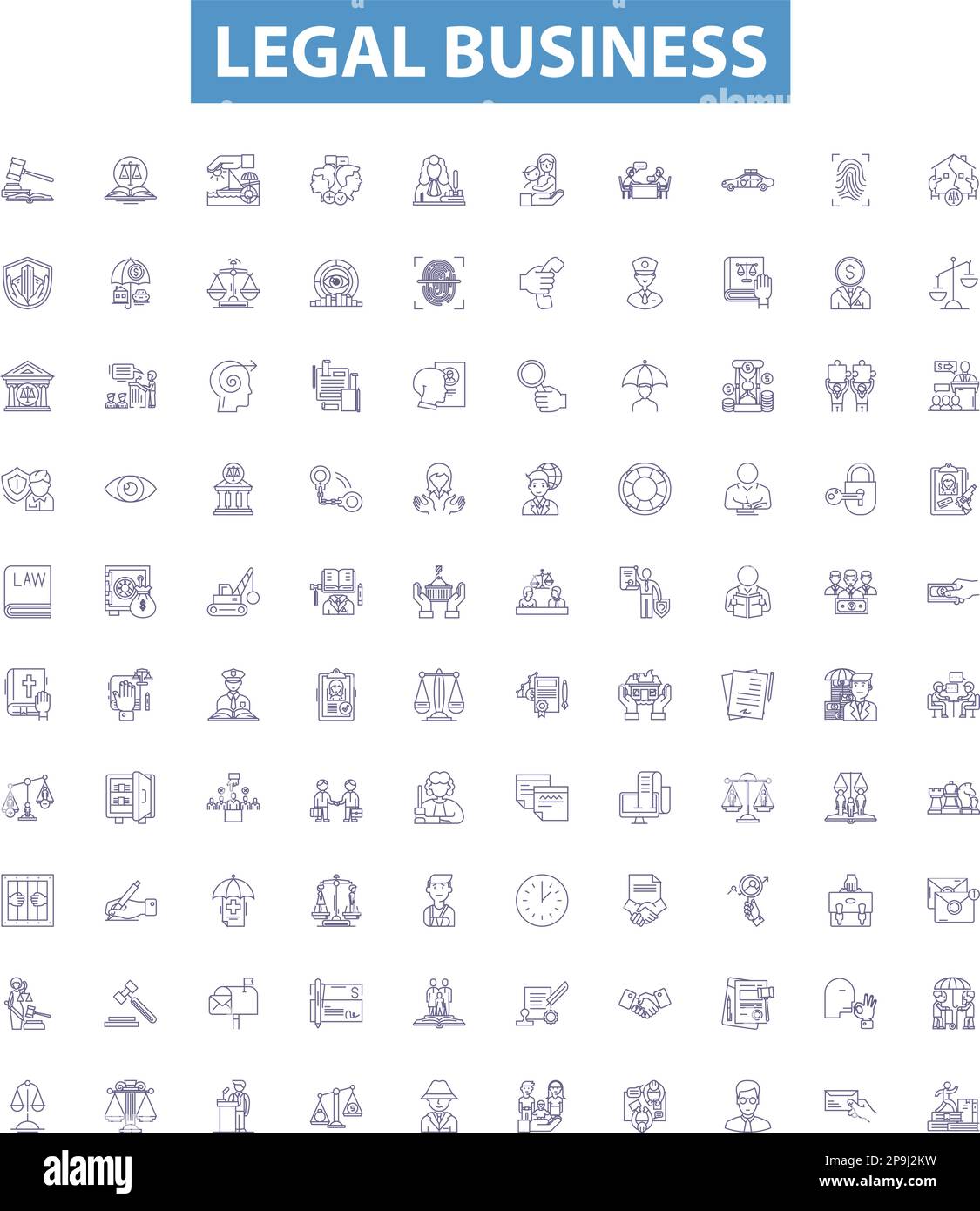 Legal business line icons, signs set. Law, Business, Legal, Regulation ... Legal business line icons, signs set. Law, Business, Legal, Regulation ...