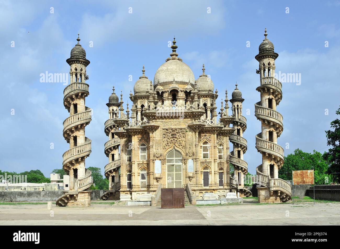 Beautifully decorated architectural building of Mahabat Maqbara at ...