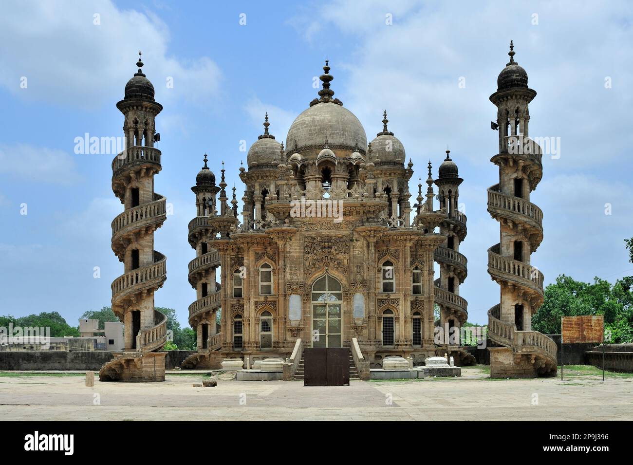 Beautifully decorated architectural building of Mahabat Maqbara at ...