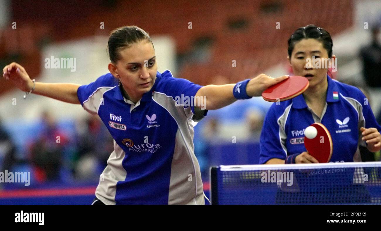 Italy's Nikoleta Stefanova, left, and Wenling Tan Monfardini seen in ...