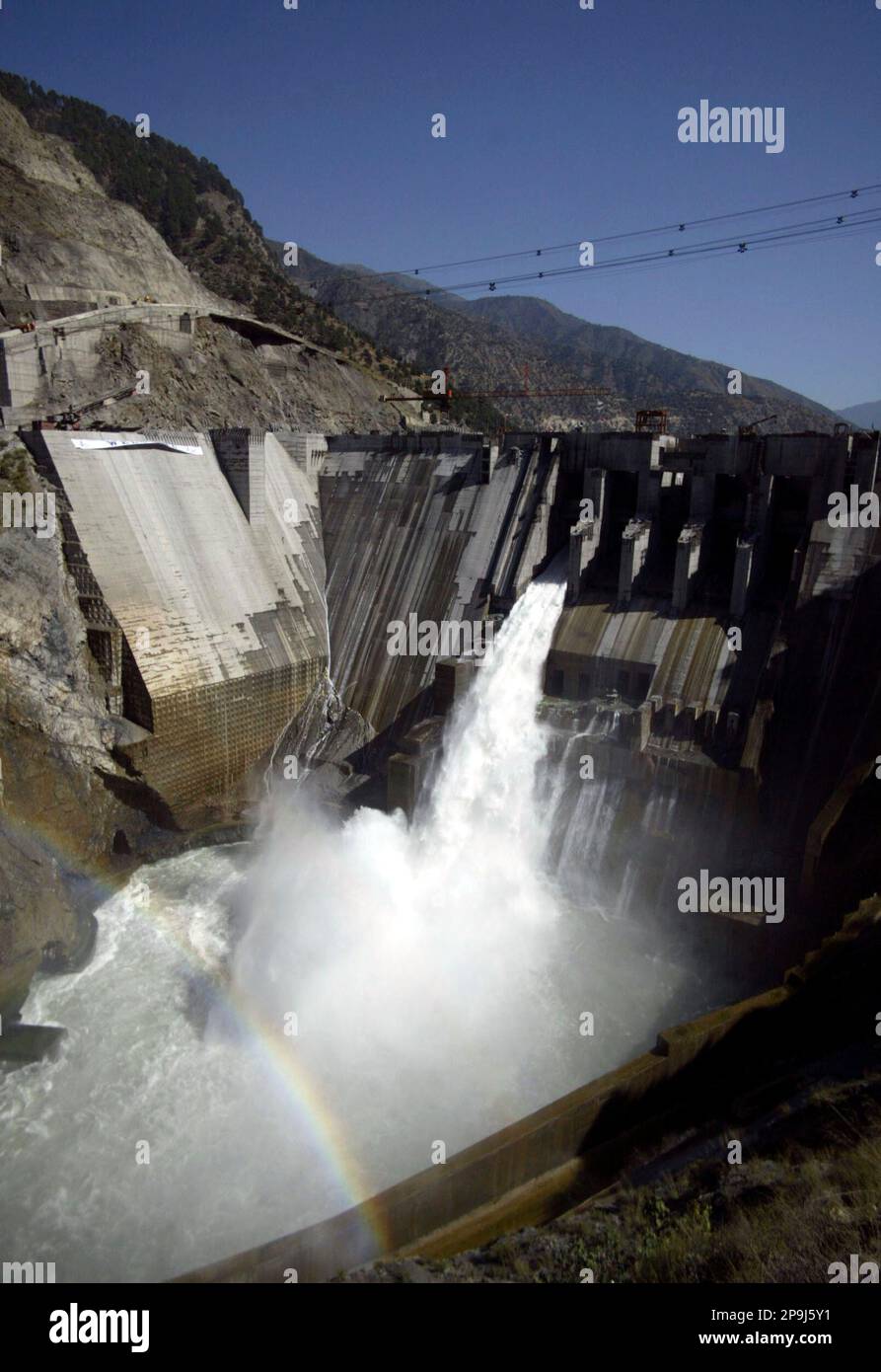 The 450 MW Baglihar hydro electric project built on the river Chenab is ...