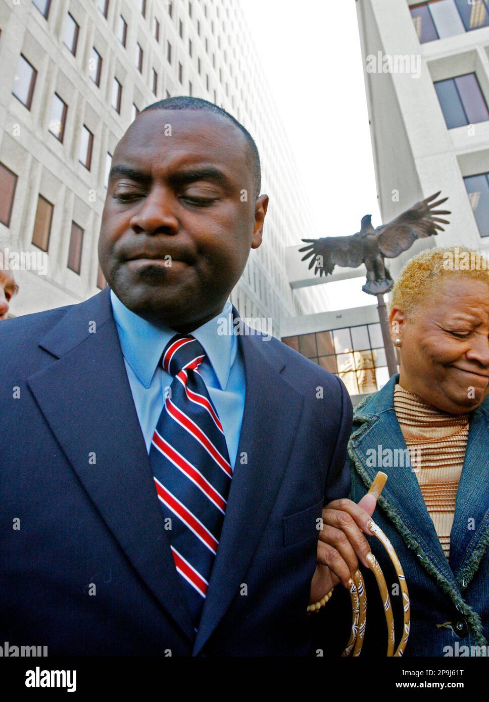 Louisiana State Sen. Derrick Shepherd, D-Marrero , left, and his mother ...