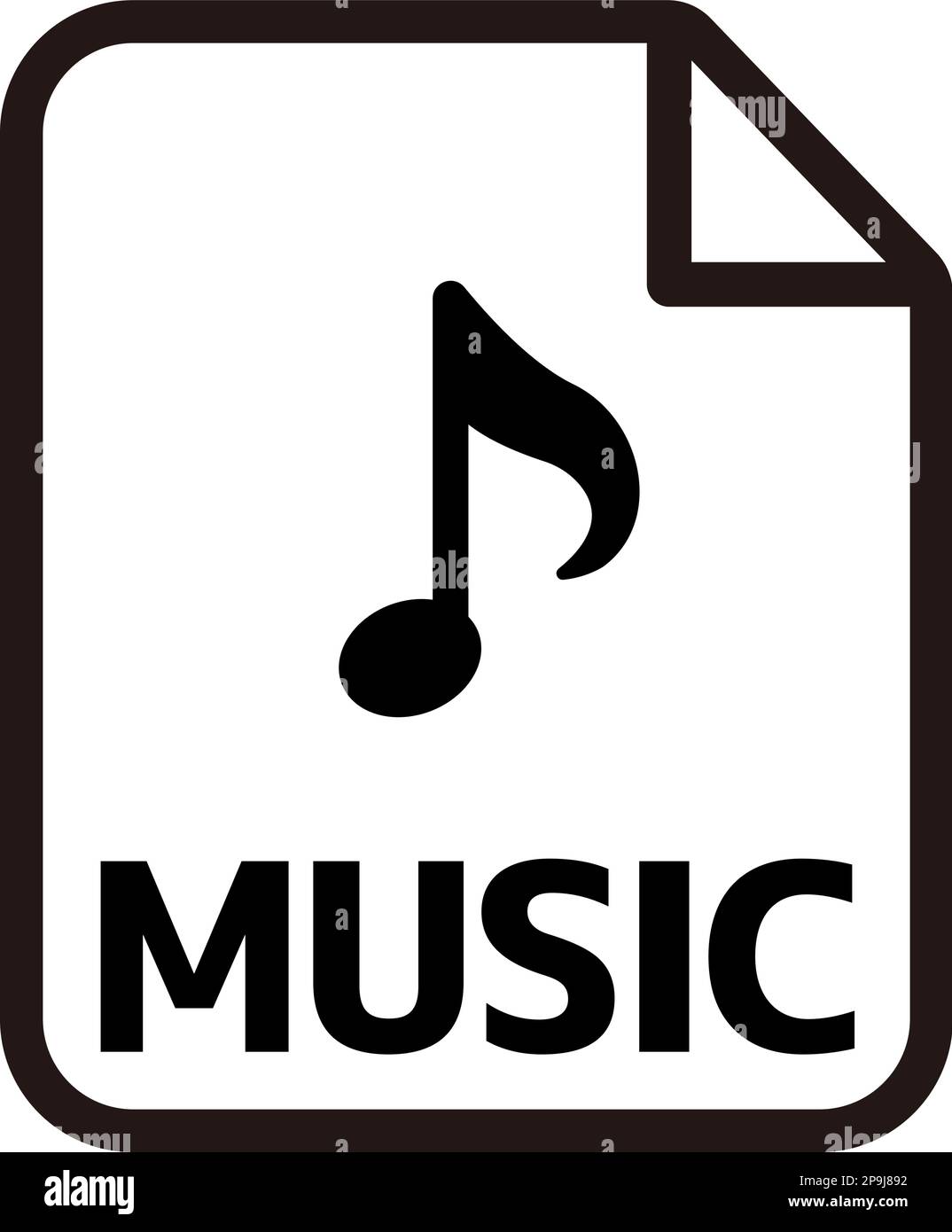 Music file format Stock Vector Images - Alamy