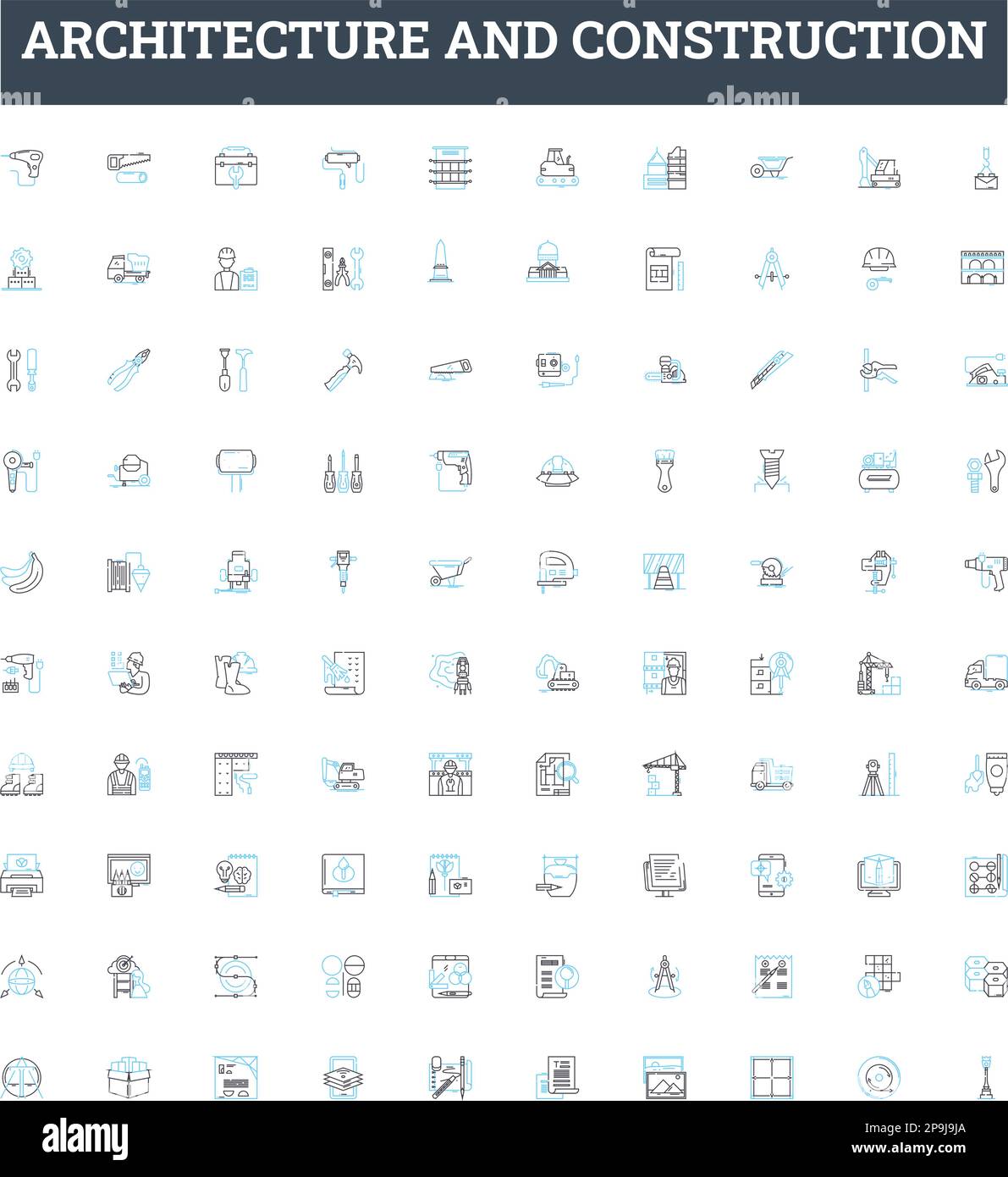 Architecture and construction vector line icons set. Architecture ... Architecture and construction vector line icons set. Architecture ...