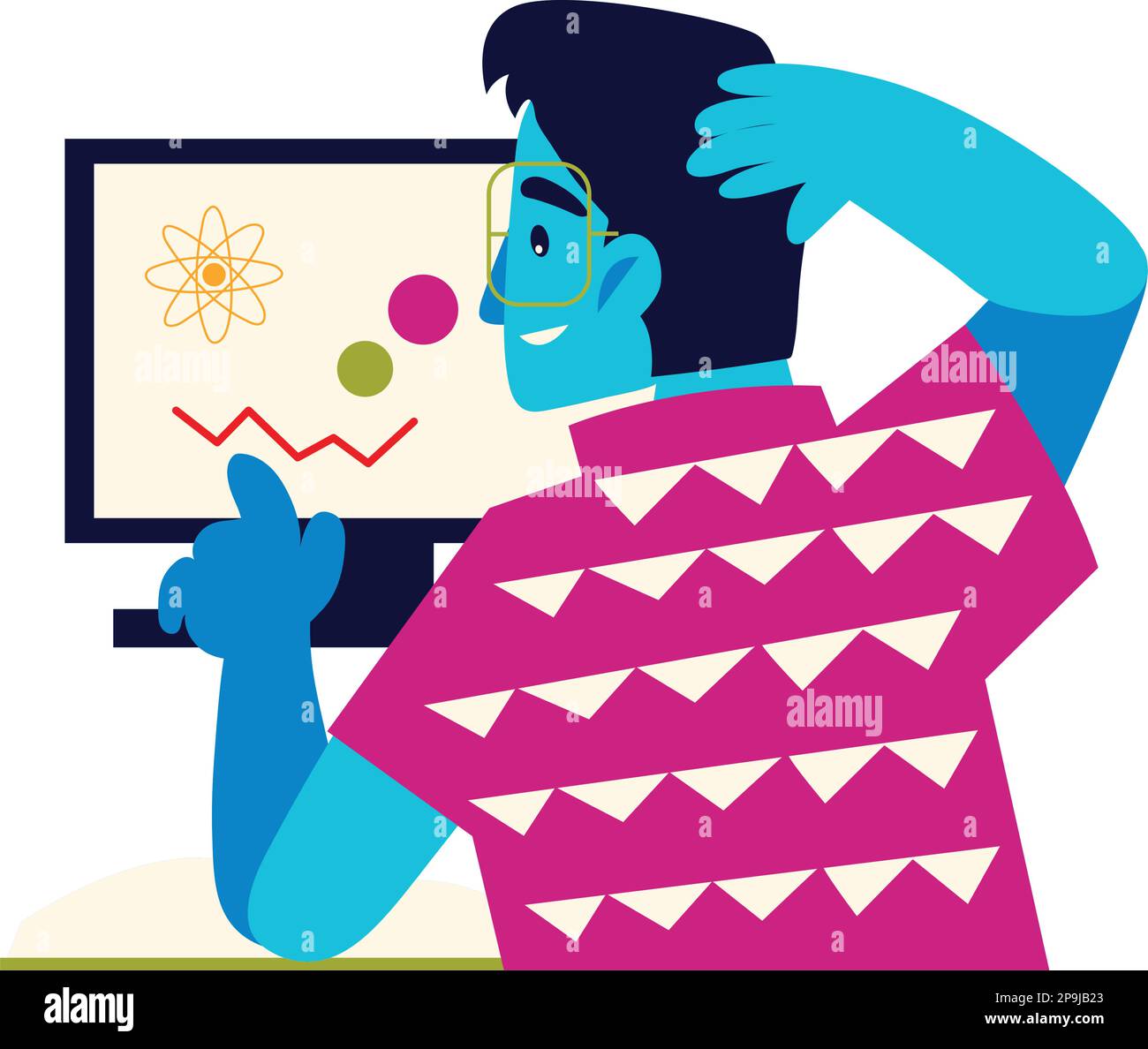 man studying science Stock Vector Image & Art - Alamy