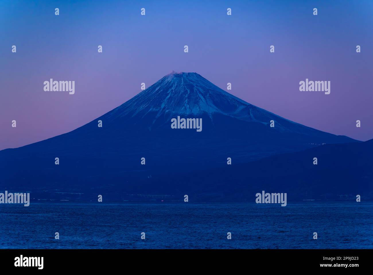 A sunset of Mt.Fuji near Suruga coast in Shizuoka Stock Photo - Alamy