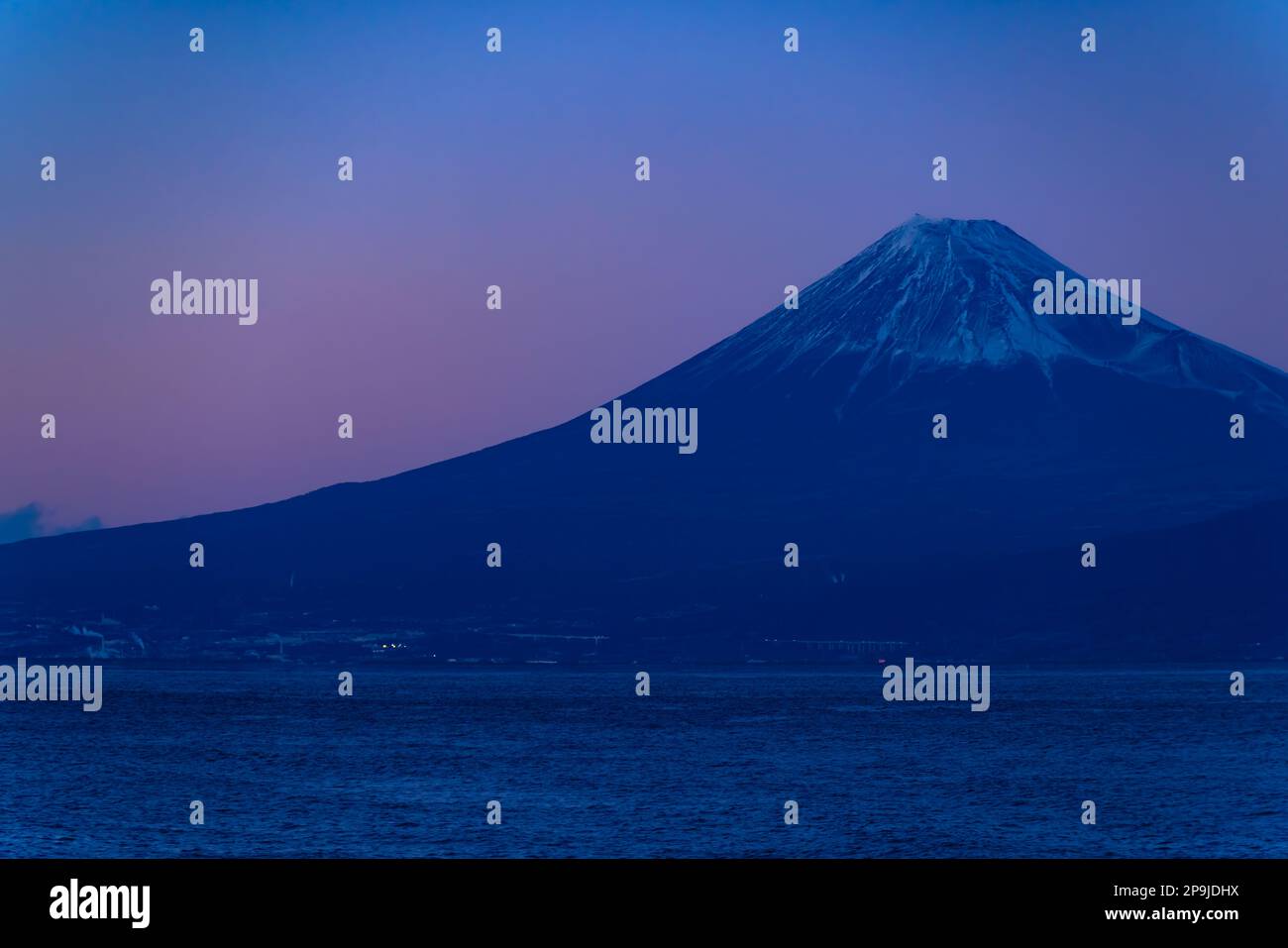 A sunset of Mt.Fuji near Suruga coast in Shizuoka Stock Photo - Alamy