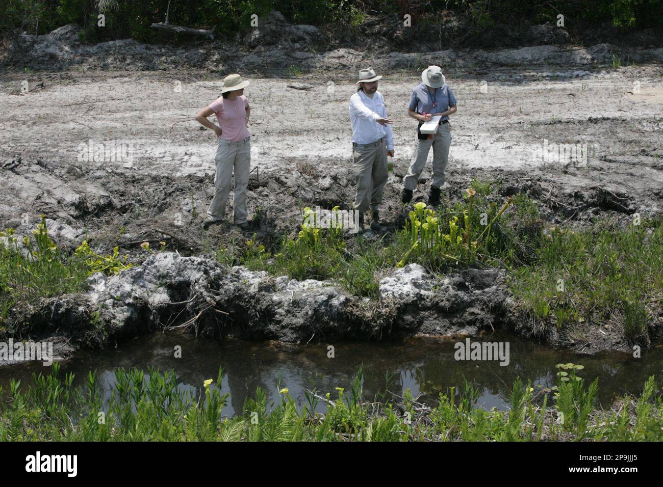 Laura Gadd, left, botanist with the North Carolina Plant Conservation ...