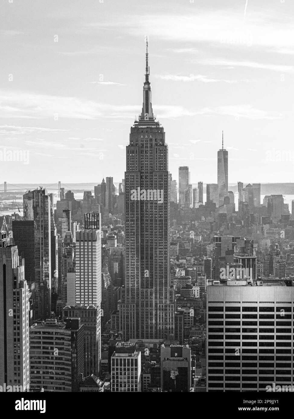 Empire State Building in Black and White Stock Photo - Alamy