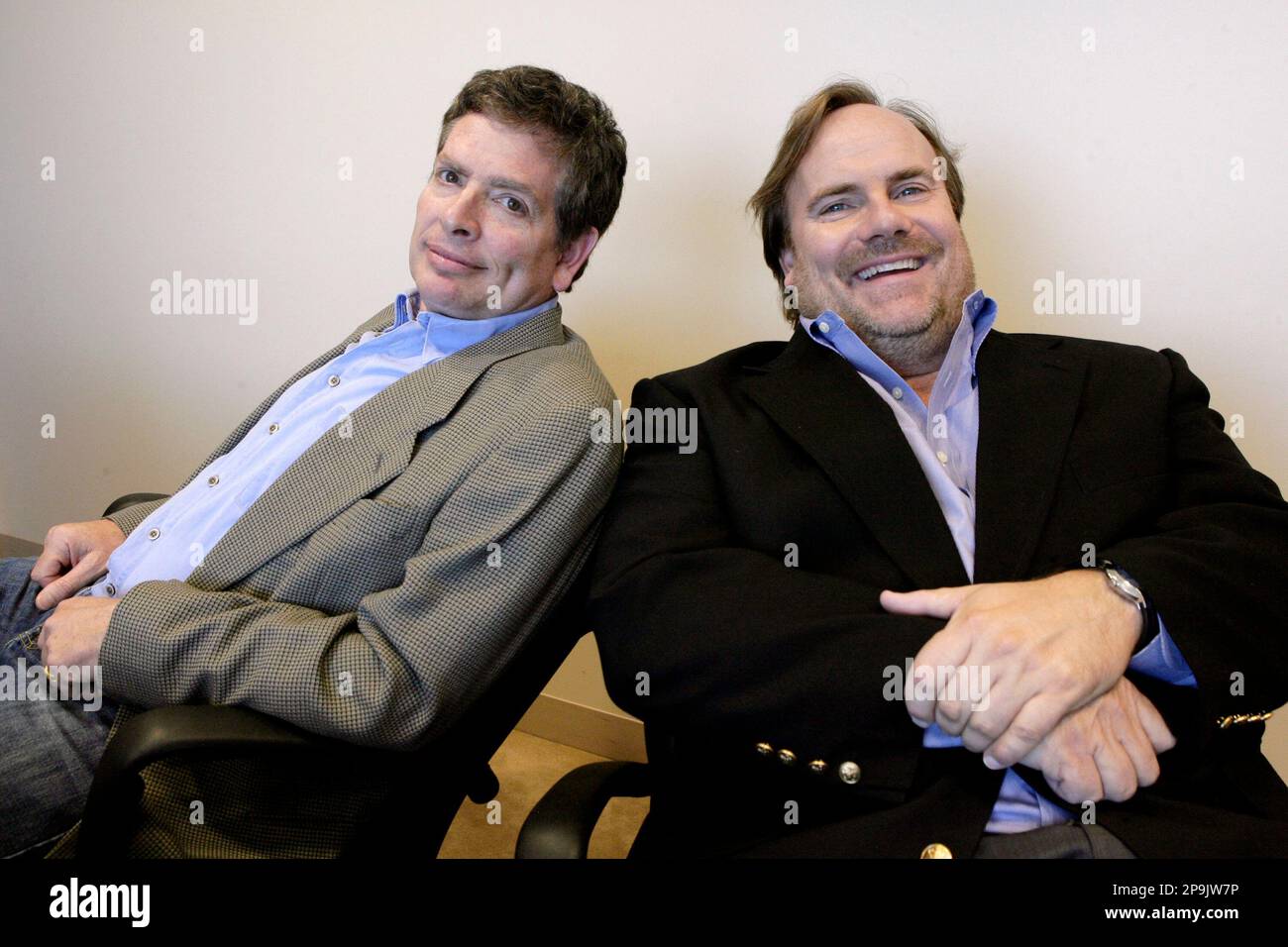 Director David Zucker, left, and actor Kevin Farley from the film, "An ...