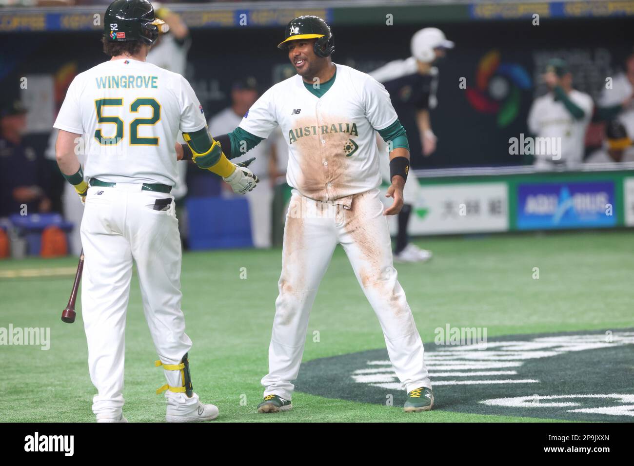 Tokyo, Japan. 11th Mar, 2023. (L to R) Rixon Wingrove, Darryl George ...