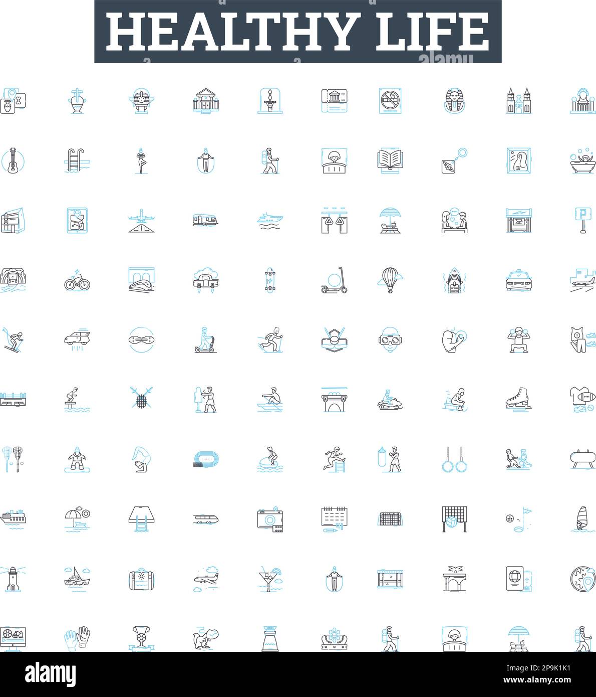 Healthy life vector line icons set. Wellness, Exercise, Nutrition ...