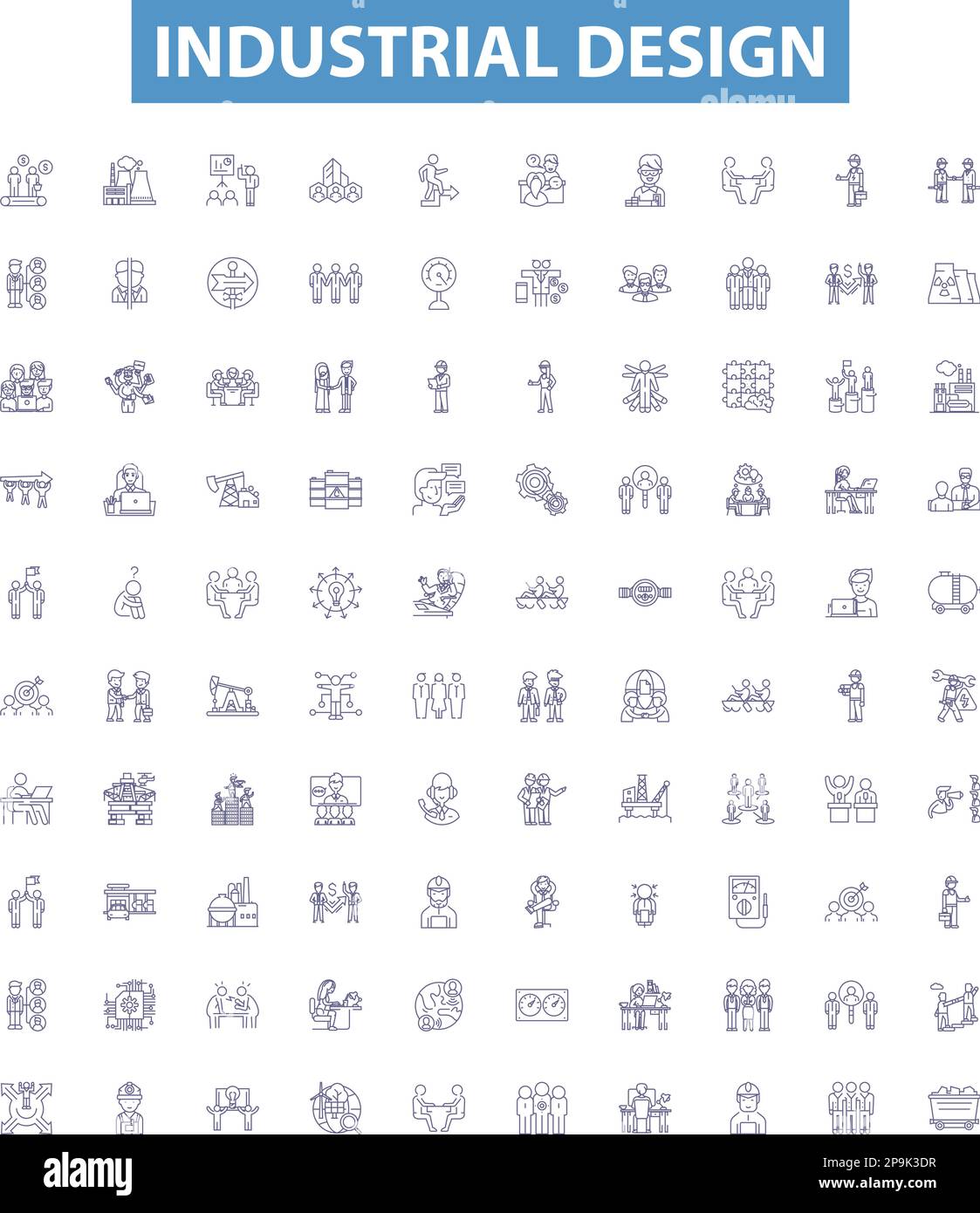 Industrial design line icons, signs set. Industrial, Design, Automation ... Industrial design line icons, signs set. Industrial, Design, Automation ...