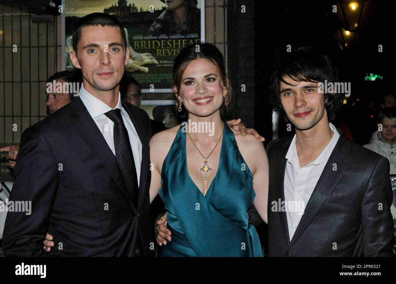 Cast members, from left, Matthew Goode, Hayley Atwell and Ben Whishaw ...