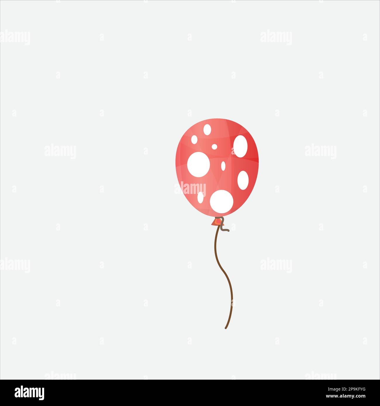 Set of Red balloons on transparent white background. Party Balloons ...