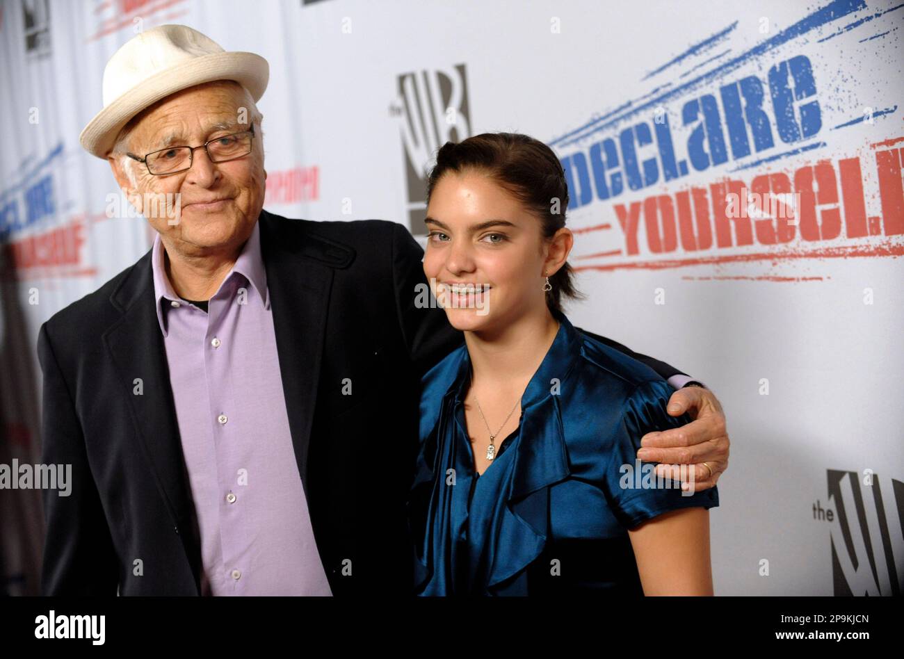 Co-host Norman Lear arrives with his daughter Brianna at Declare ...