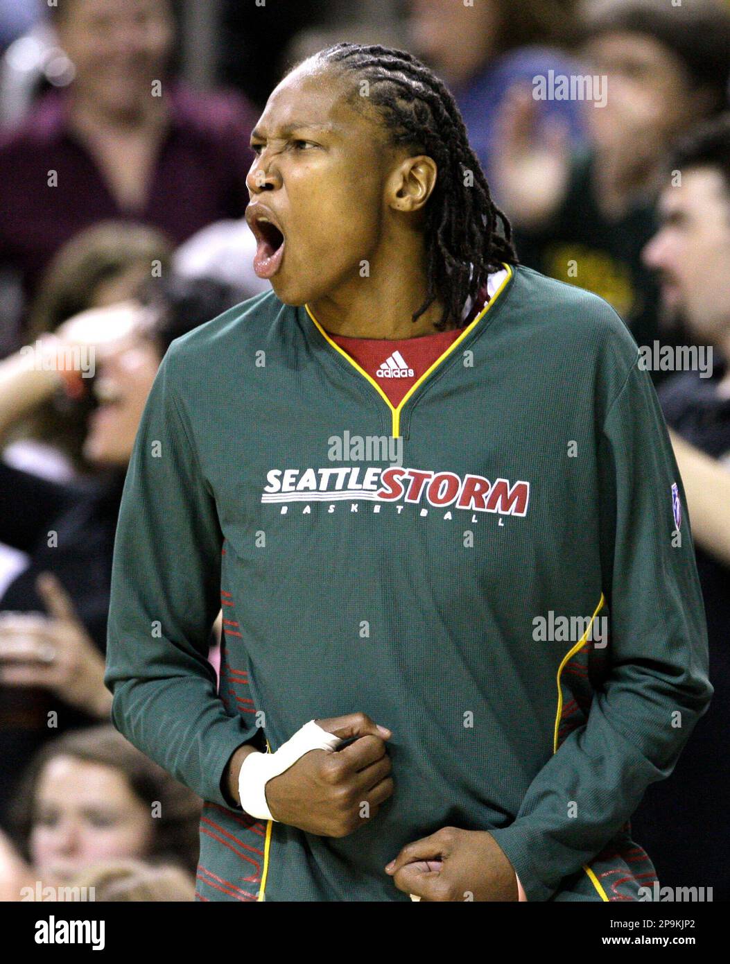 Seattle Storm's Yolanda Griffith tries to rally her team against the ...