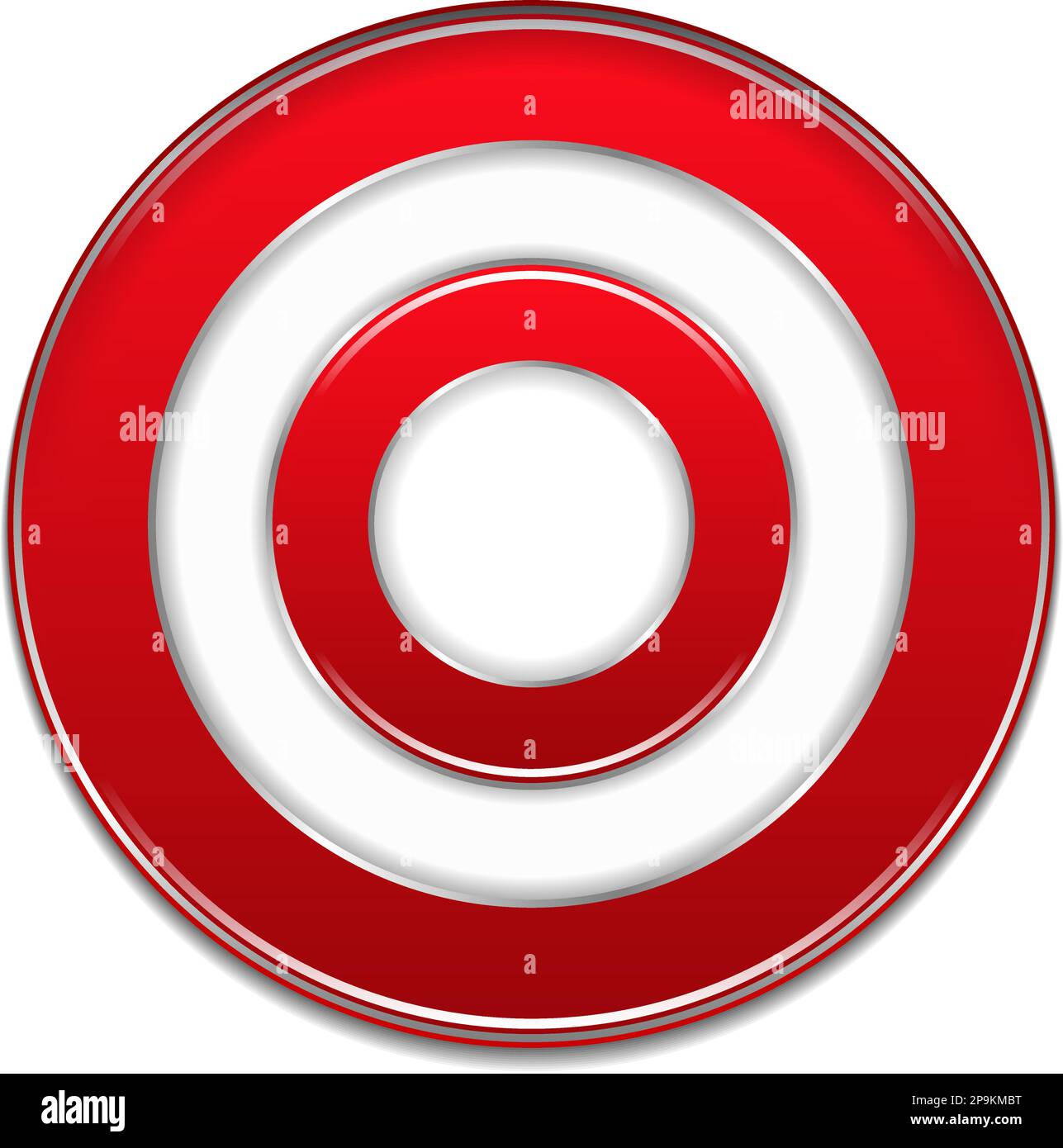 Red target on white background, vector eps10 illustration Stock Vector ...
