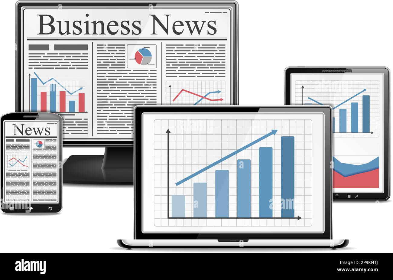 Newspaper growth graphs Stock Vector Images - Alamy