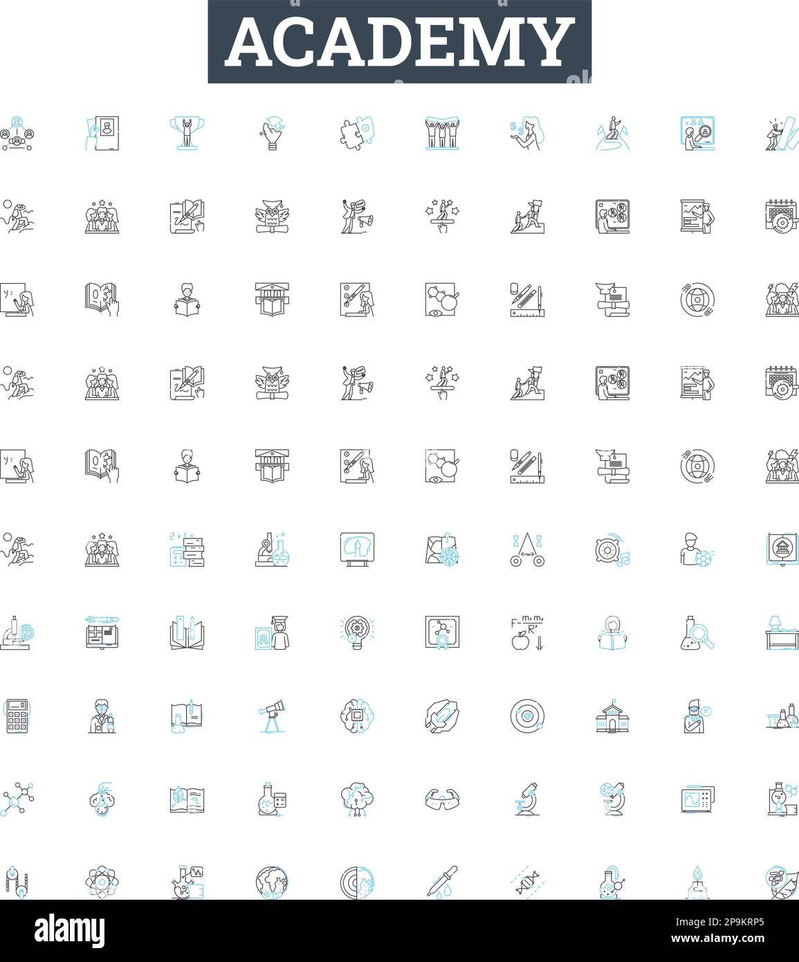 Academy vector line icons set. Academy, Education, Learning, School ...