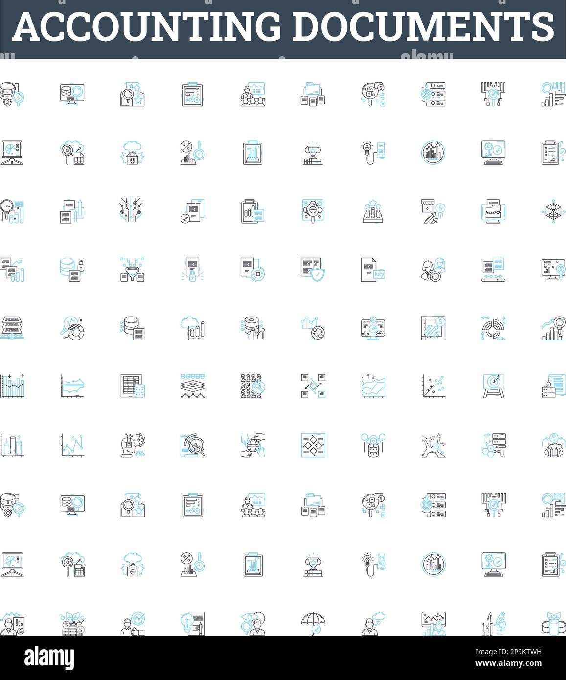 Invoices icons hi-res stock photography and images - Alamy