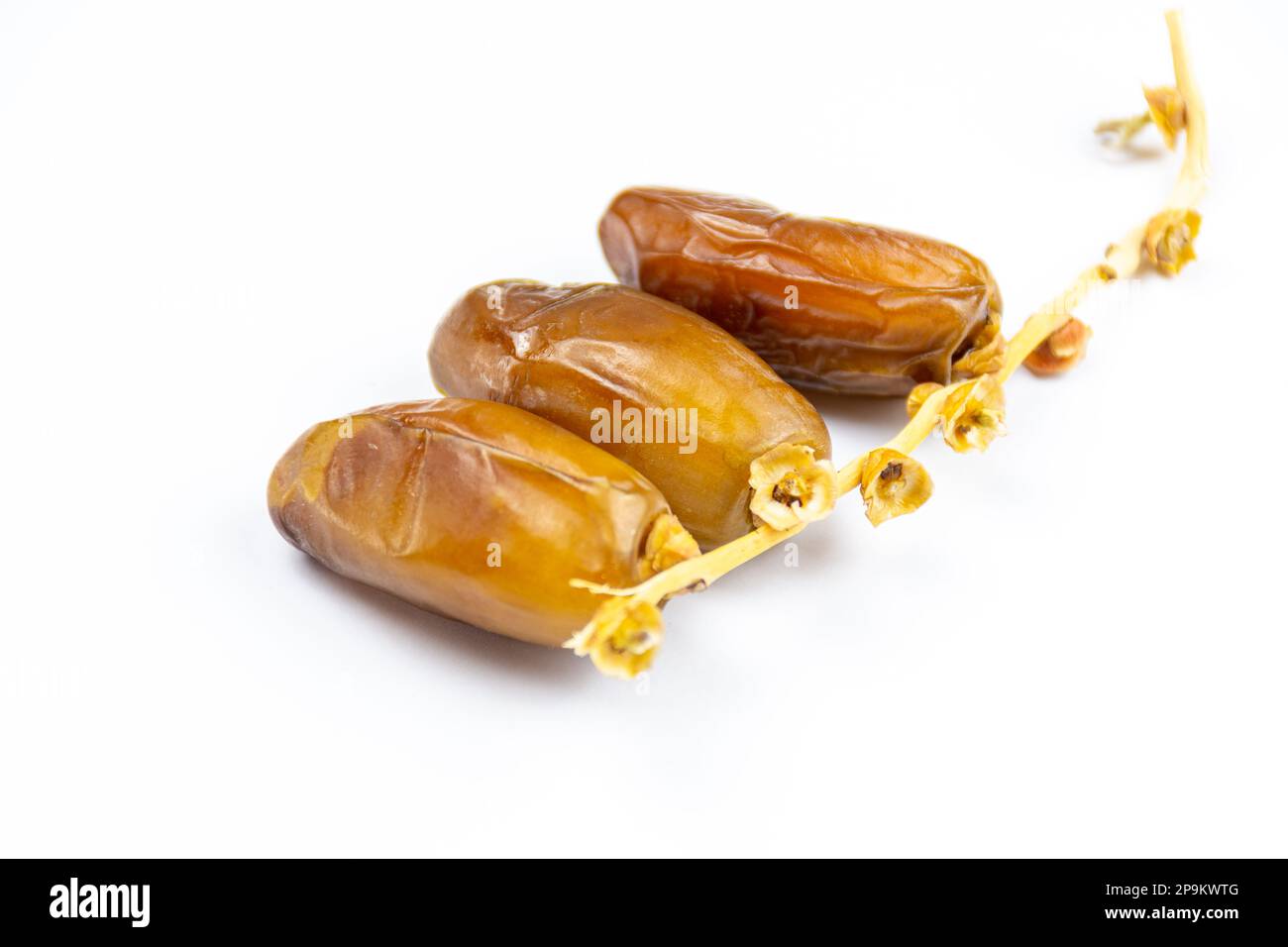 Close-up of Algerian royal dates on a white background. Ramadan concept ...