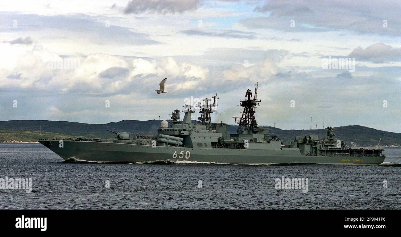 ** FILE ** The Admiral Chabanenko, Russian anti-submarine destroyer ...