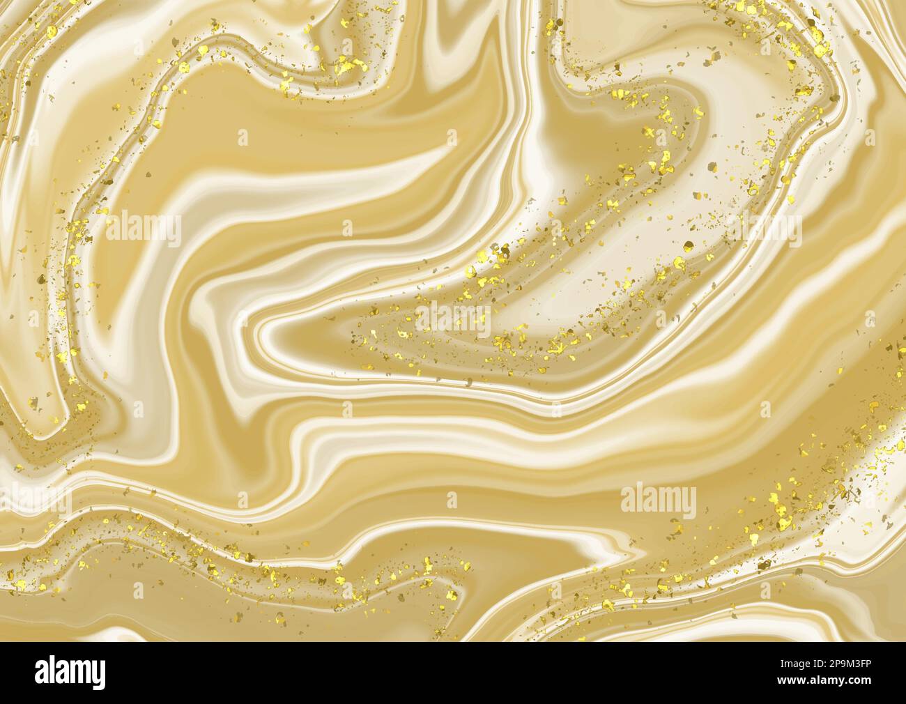abstract marble background with glittery gold elements design Stock ...