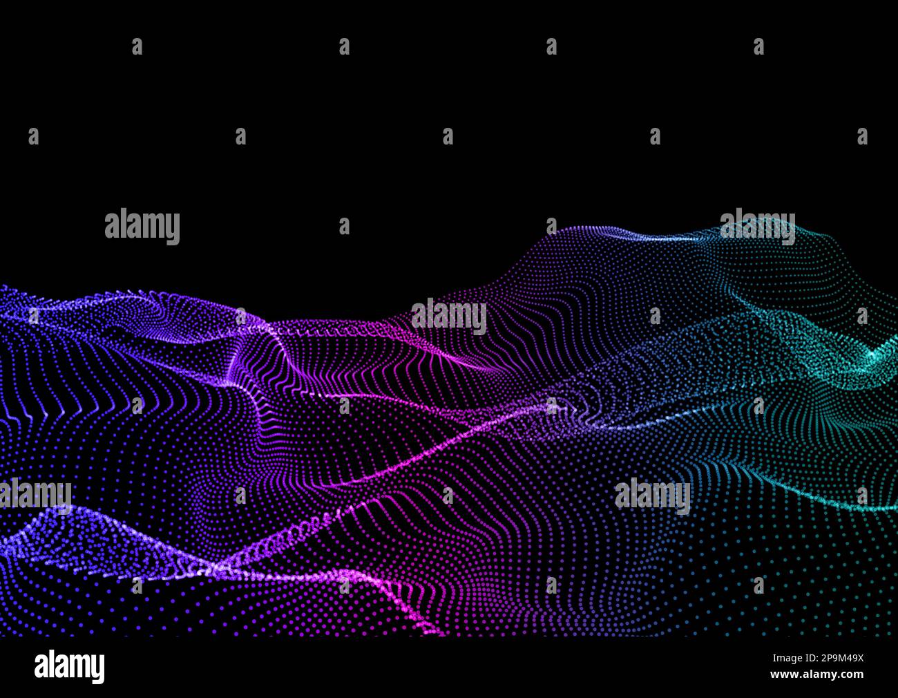 Abstract techno background with flowing particles design Stock Vector Image & Art - Alamy