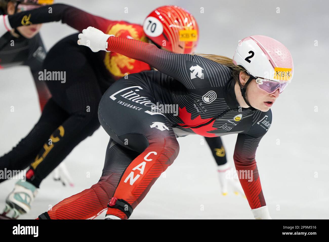 SEOUL, KOREA - MARCH 11: Kim Boutin of Canada competing on the Women's ...