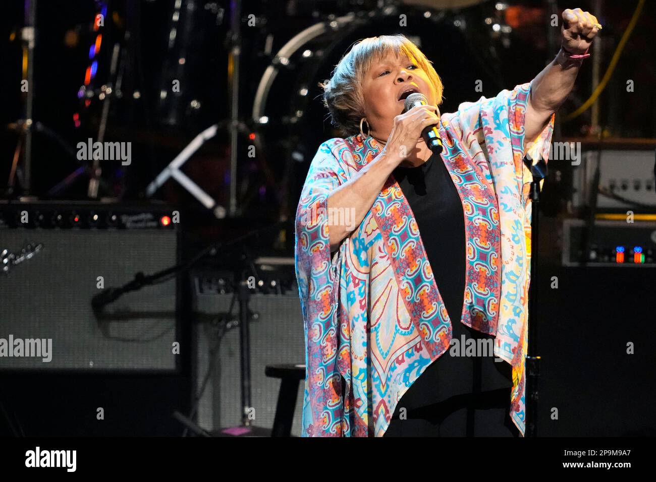 Mavis Staples performs at the 7th annual Love Rocks NYC concert ...