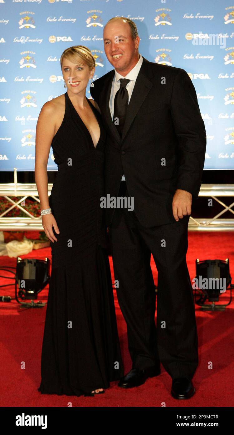 United States Ryder Cup golfer Boo Weekley and his wife Kayrn arrive at ...