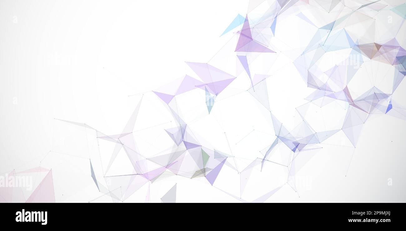 Abstract banner with a low poly plexus design Stock Vector Image & Art ...