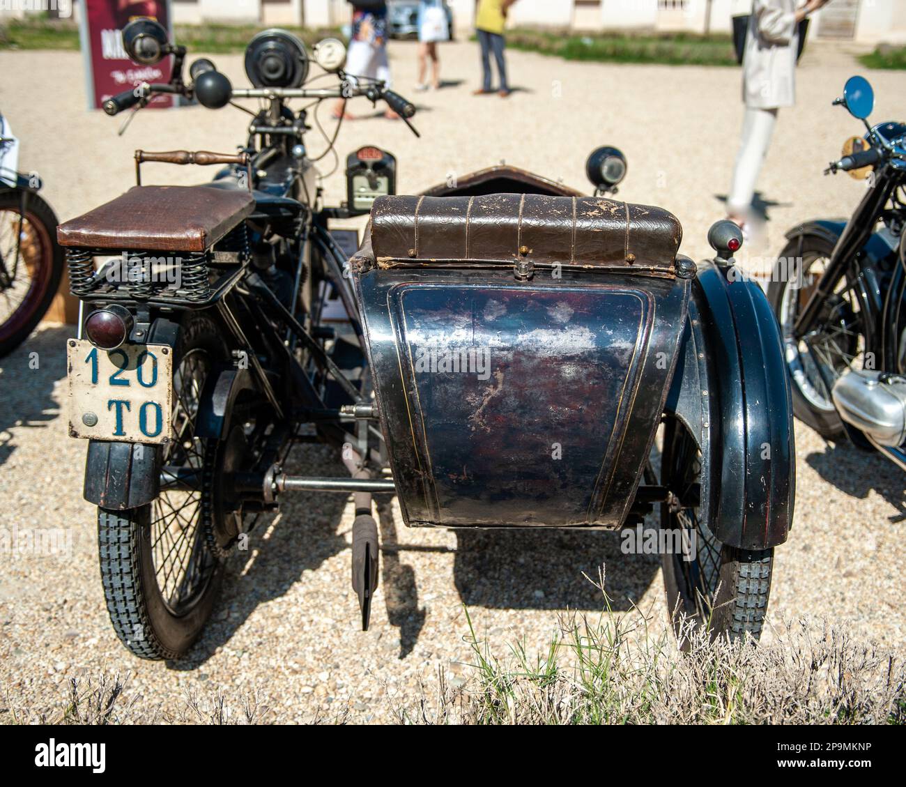 A rare example of motorcycle taxi Della Ferrera (1923 Stock Photo - Alamy