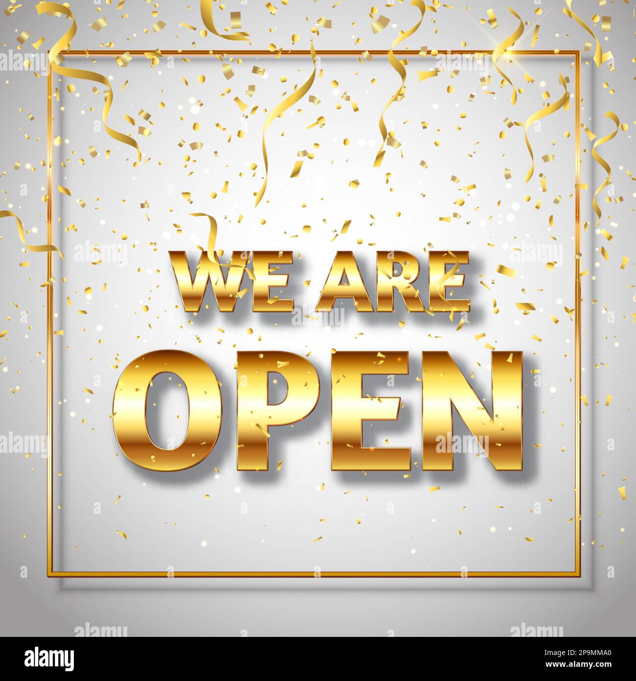 Gold confetti Stock Vector Images - Alamy