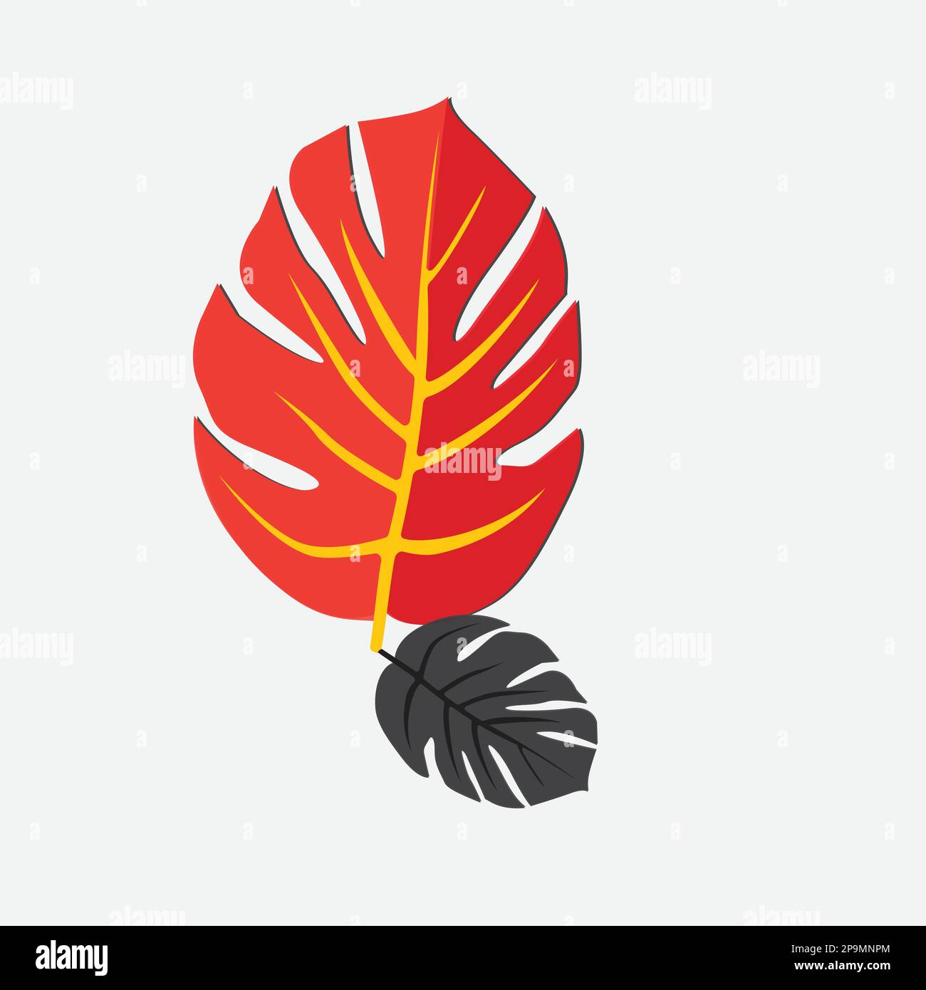 leave vector art on white background Stock Vector Image & Art - Alamy