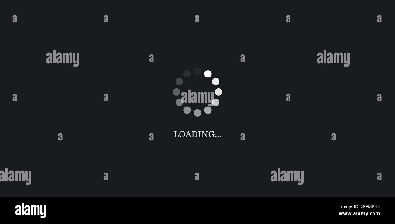 Loading bar icon in flat style. Progress indicator vector illustration ...