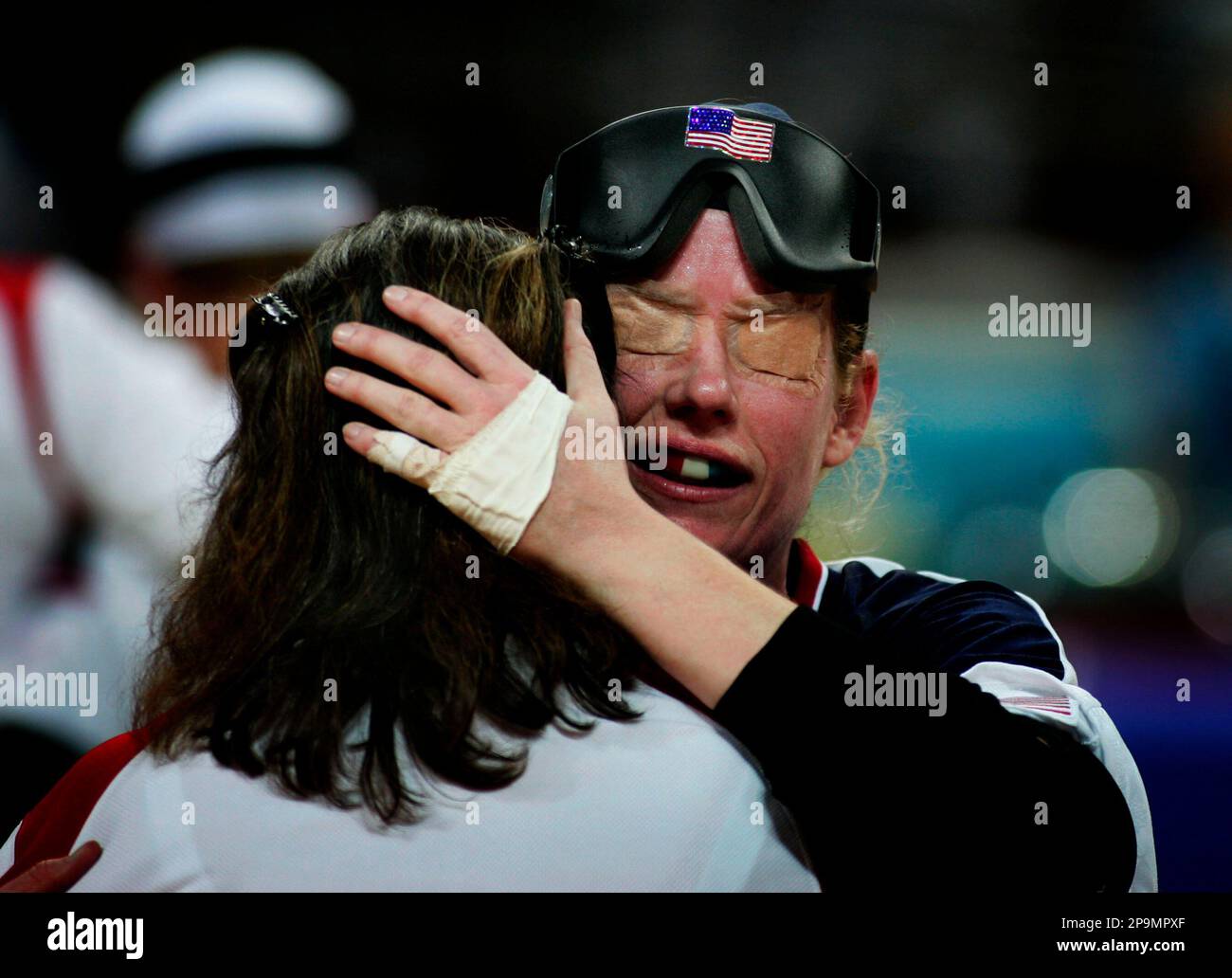 US' Jen Armbruster, right, celebrates her team's win over China during ...