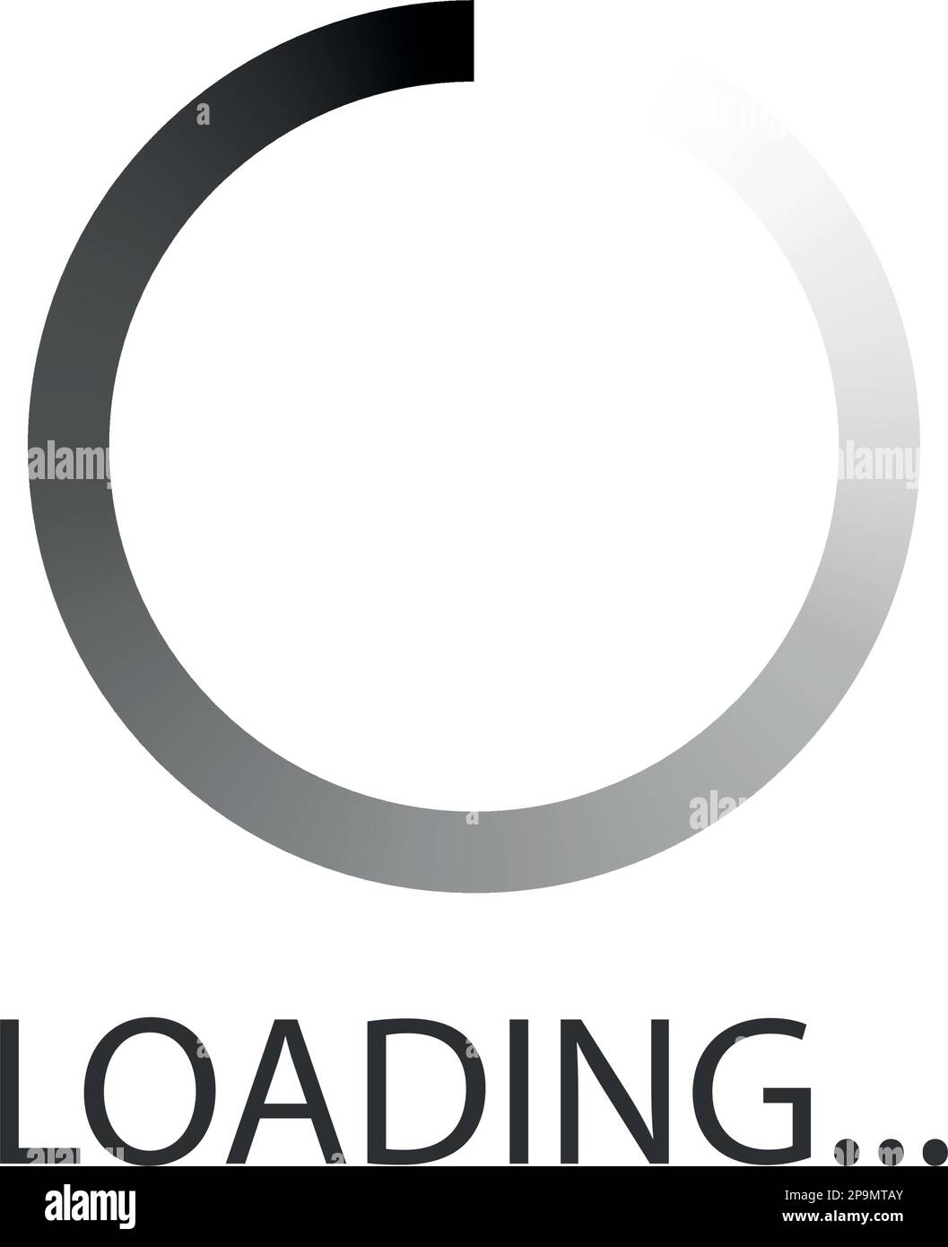 Loading bar icon in flat style. Progress indicator vector illustration ...