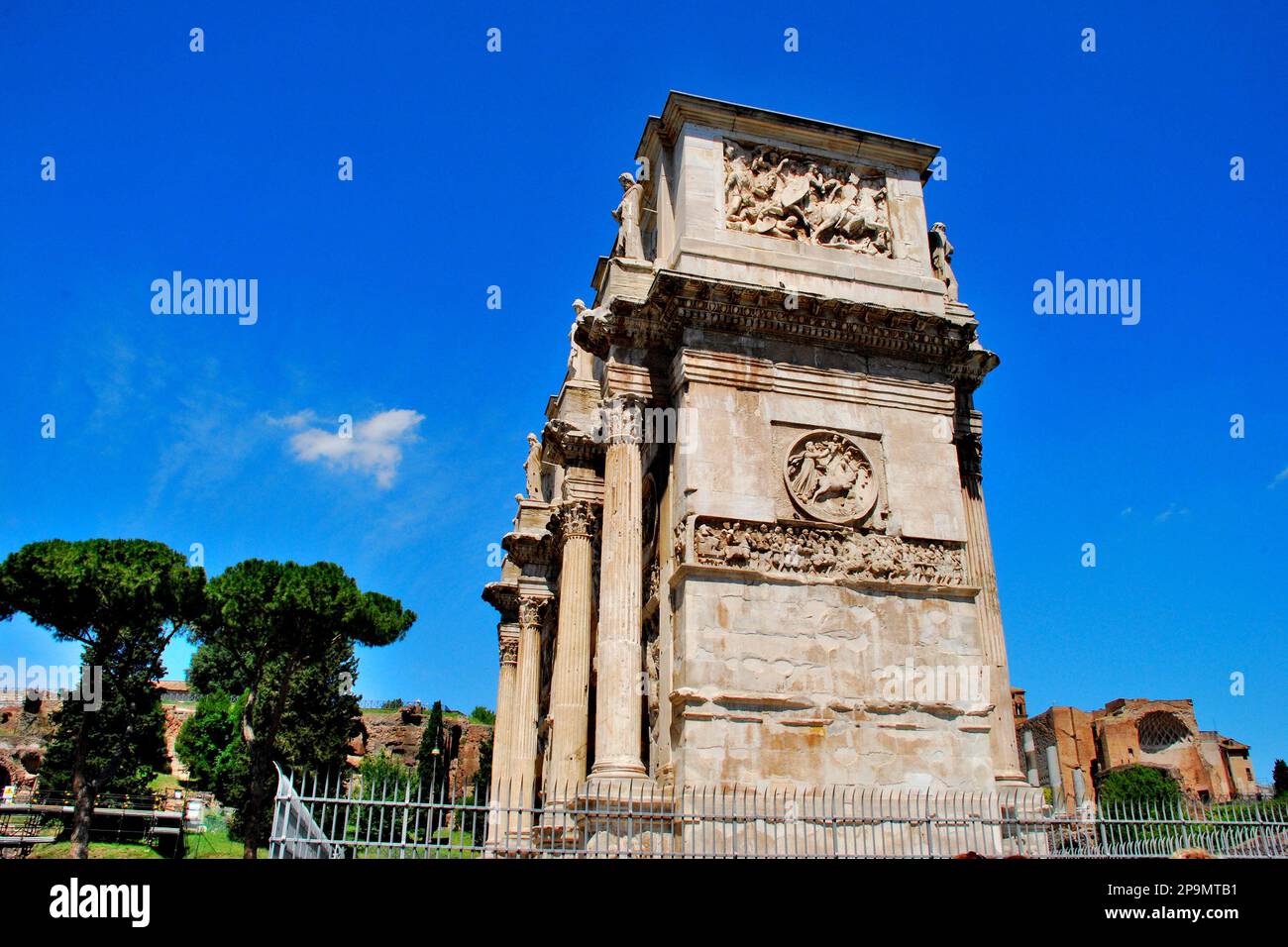 The Arch of Constantine, is a triumphal arch dedicated to the emperor ...