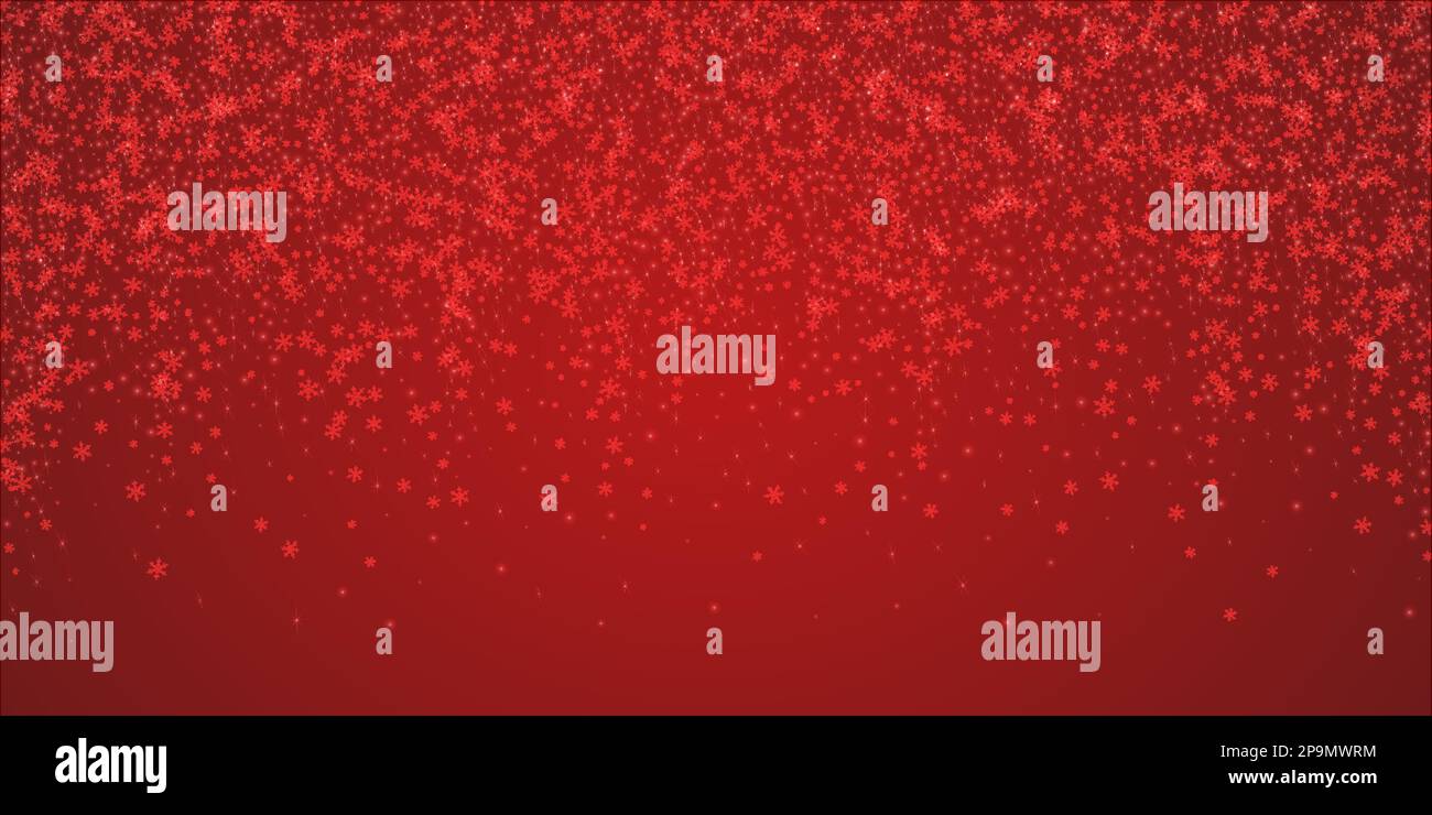 Magic falling snow christmas background. Subtle flying snow flakes and ...