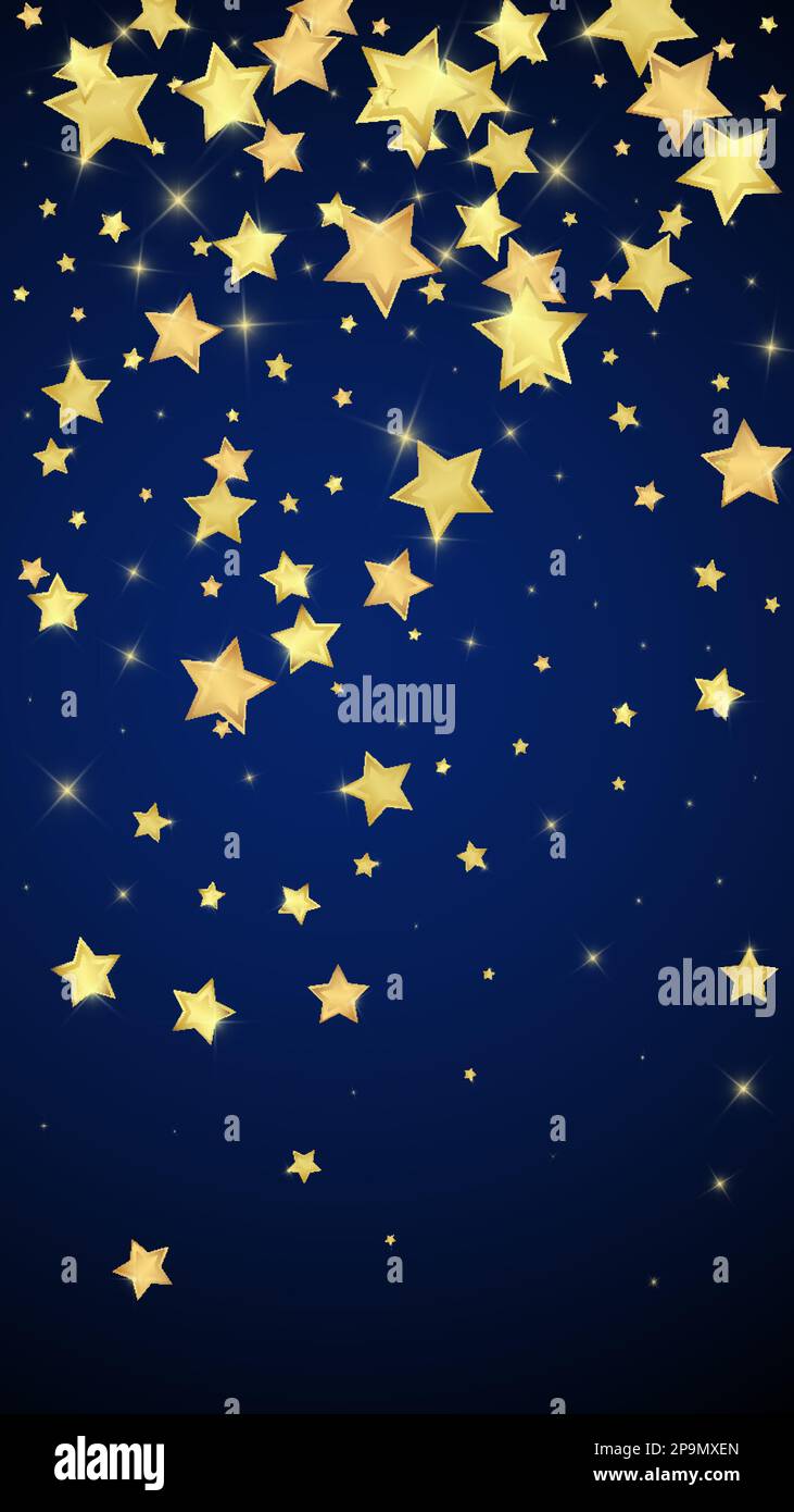 Magic stars vector overlay. Gold stars scattered around randomly ...