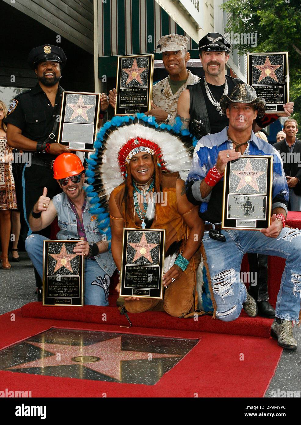 The Village People, from top left, Ray Simpson, Alexander Briley, Eric ...