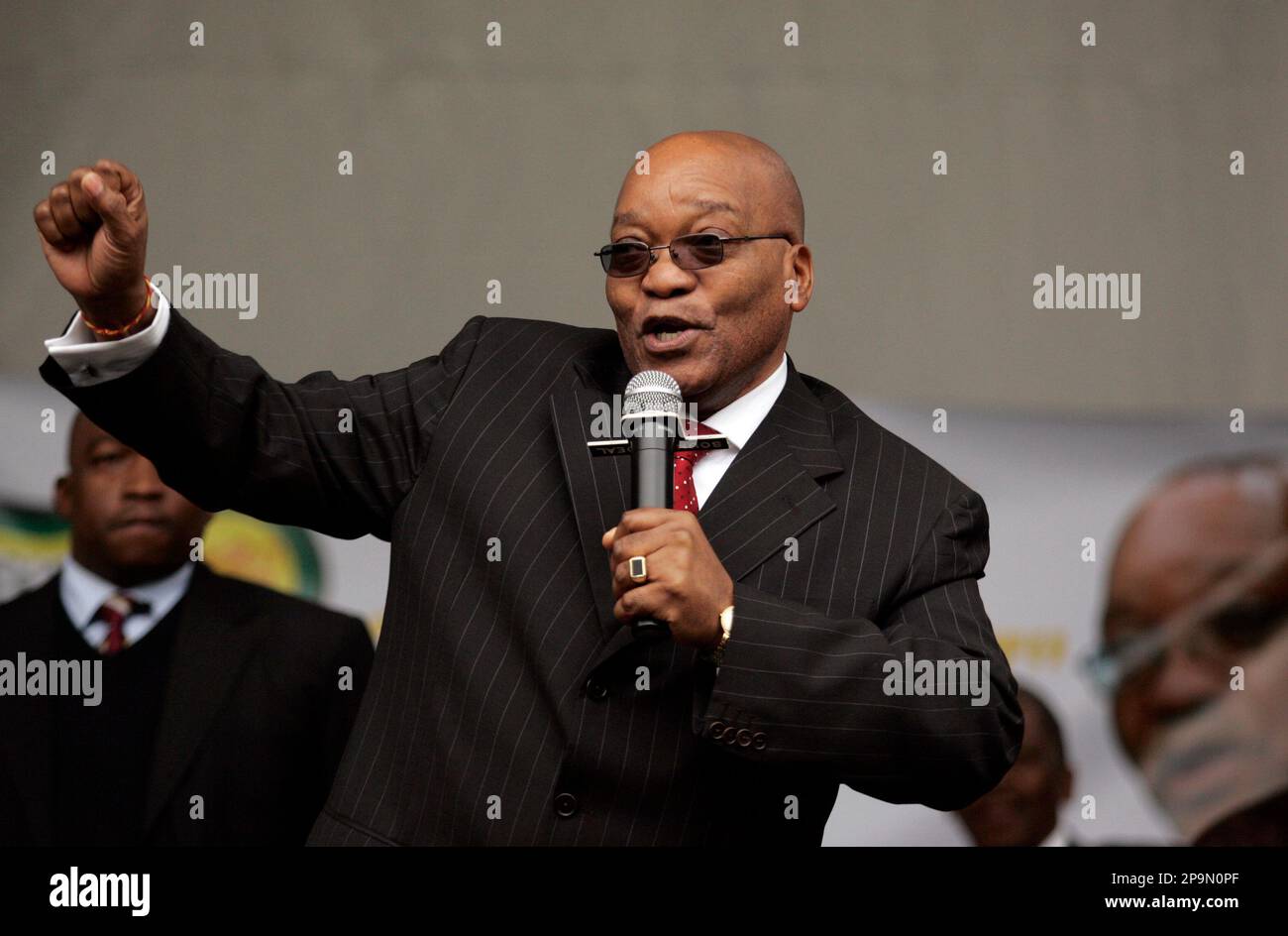 African National Congress (ANC) President Jacob Zuma sings and dances ...