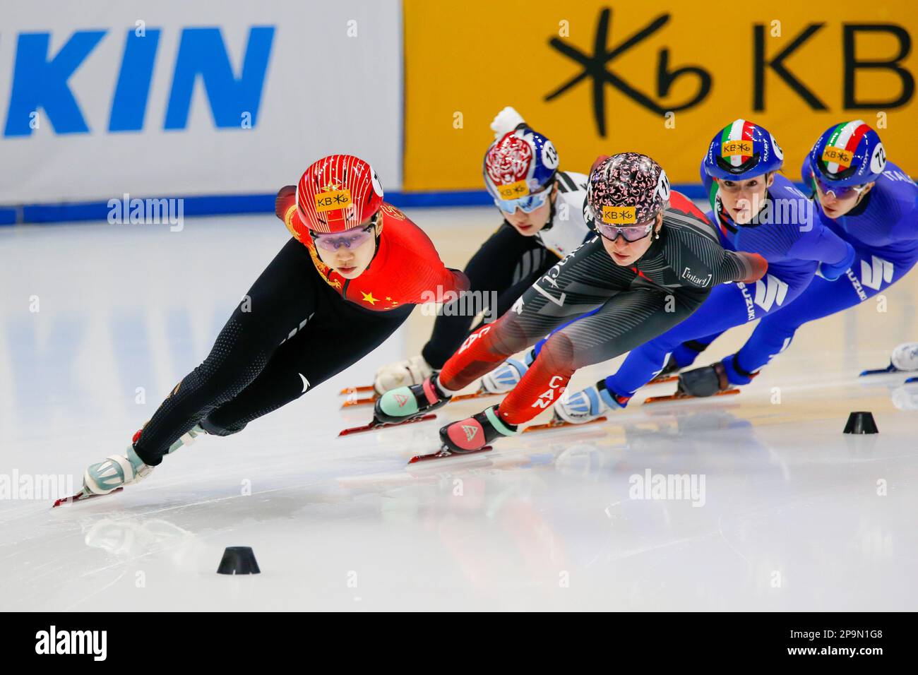 Seoul, South Korea. 11th Mar, 2023. (L to R) Zang Yize of China, Kim ...